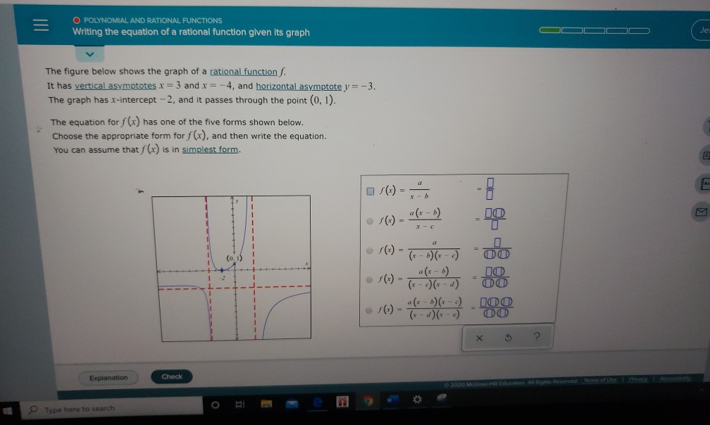 Solved O POLYNOMIAL AND RATIONAL FUNCTIONS Writing the | Chegg.com