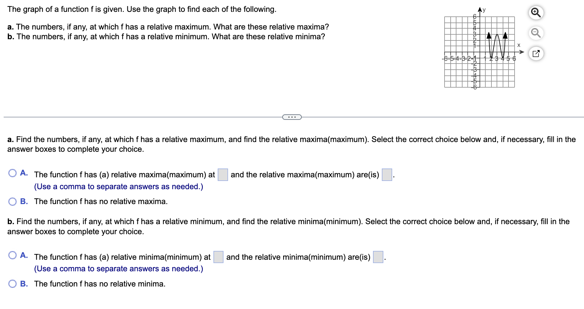 Solved The graph of a function f is given. Use the graph to | Chegg.com
