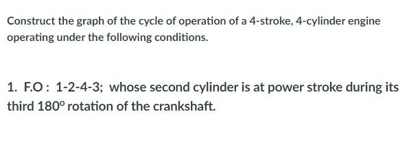 Solved Construct the graph of the cycle of operation of a | Chegg.com
