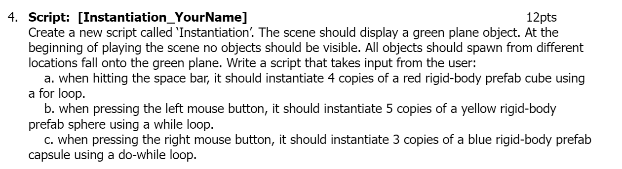 Solved Script Instantiationyourname 12pts Create A New 9162