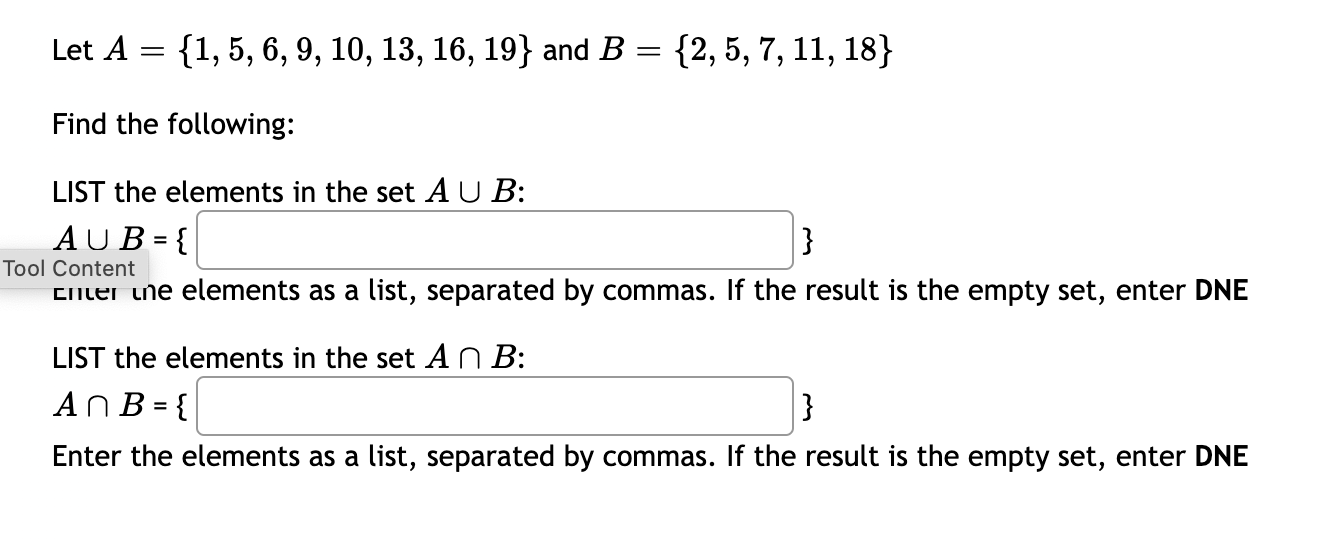 Solved Suppose that A and B are sets, defined as follows. | Chegg.com