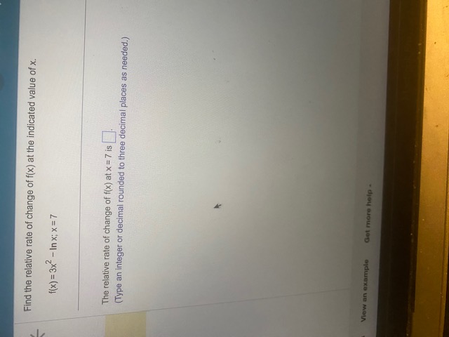 Solved Find the relative rate of change of f(x) at the | Chegg.com