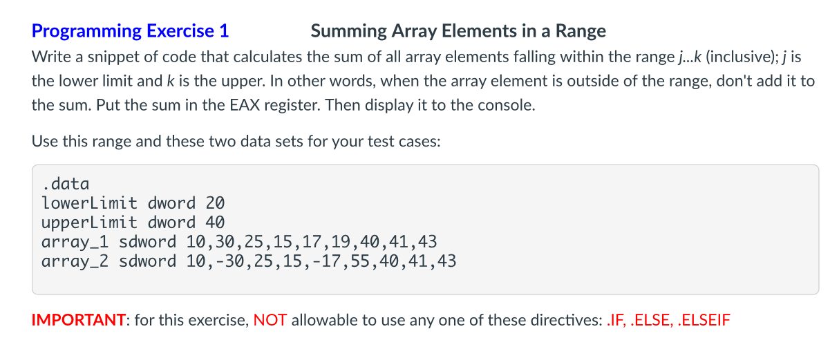 Solved It is assembly language. Please show with comment | Chegg.com