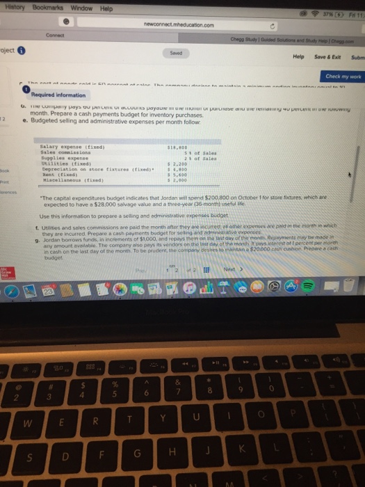 Solved Help Save &Exit Subm roject Check my work Required | Chegg.com