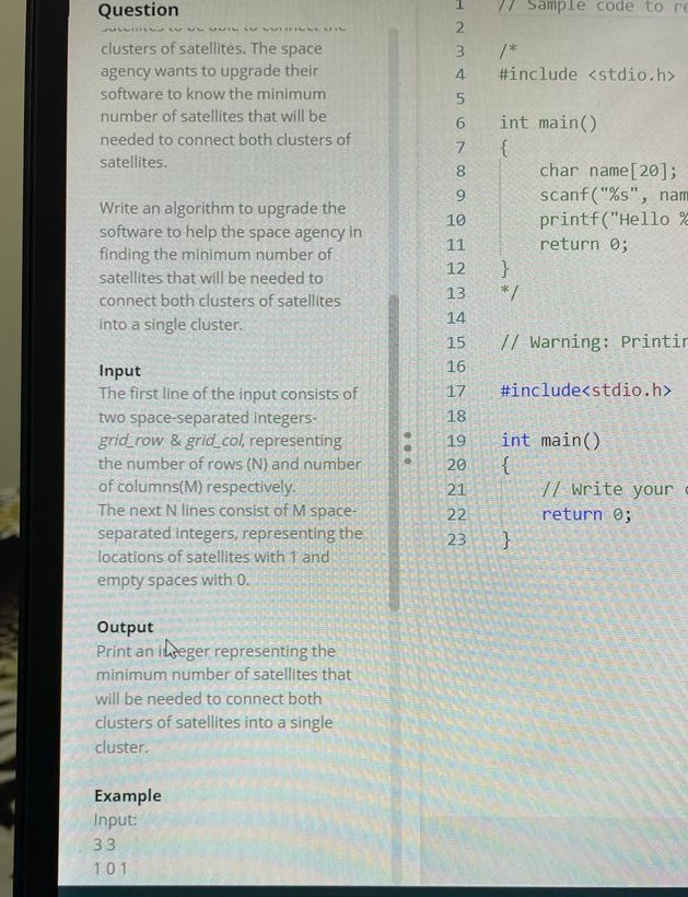 Solved The current selected programming language is \\( | Chegg.com