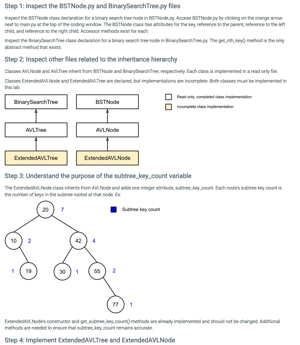 Solved Step 1: Inspect the BSTNode.py and | Chegg.com