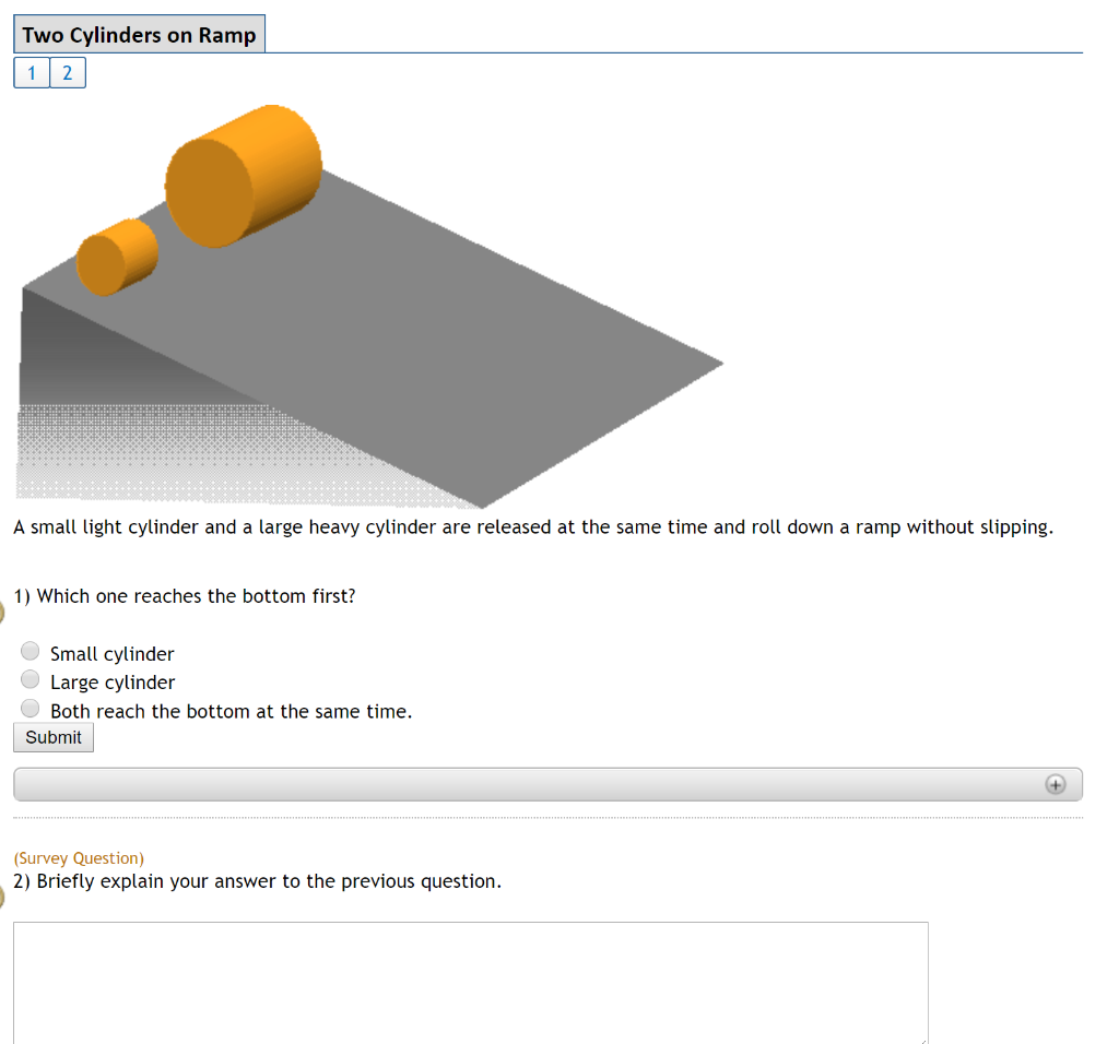 Solved Two Cylinders on Ramp A small light cylinder and a | Chegg.com