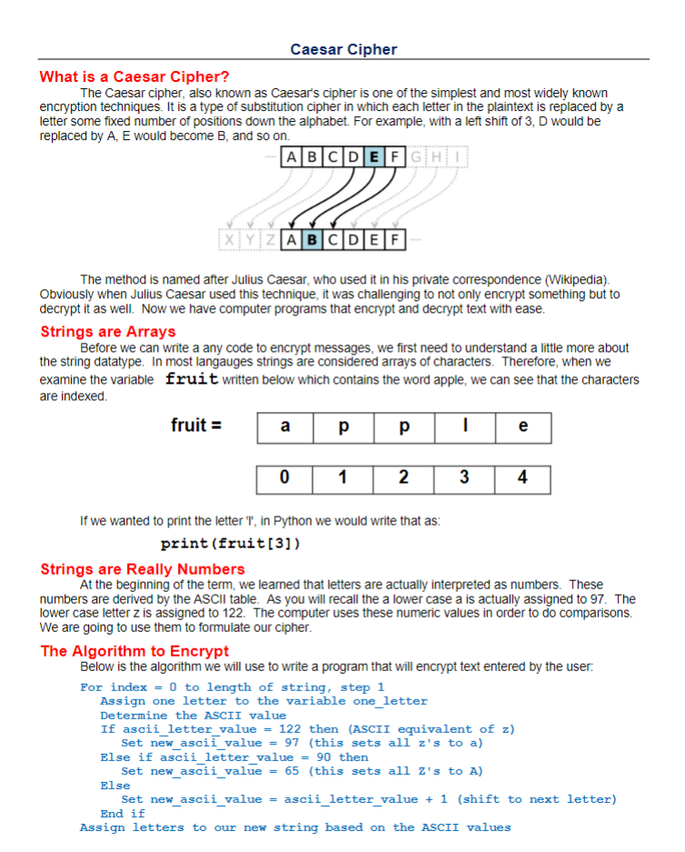 Solved What Is A Caesar Cipher The Caesar Cipher Also