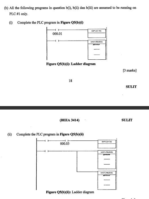(b) All the following programs in question b(i), | Chegg.com