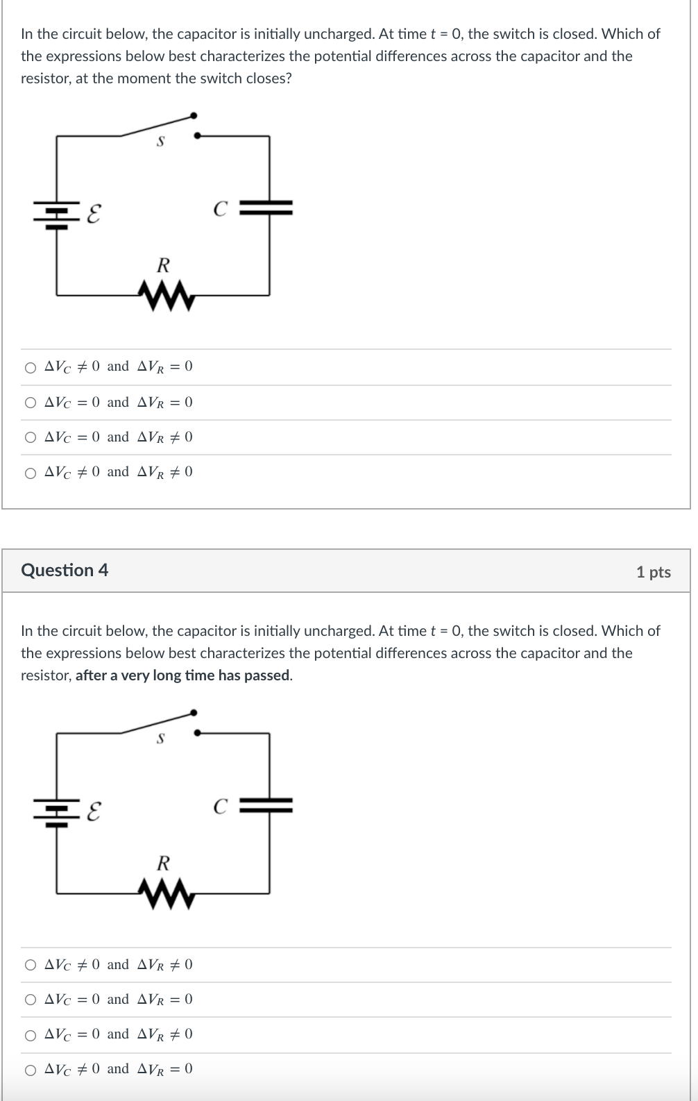 Solved In the circuit below, the capacitor is initially | Chegg.com