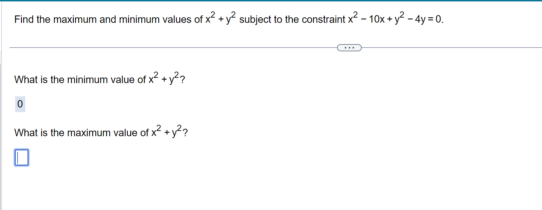 Solved Find the maximum and minimum values of x2+y2 subject | Chegg.com