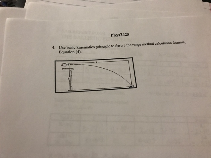 Solved PRE-LAB FORM BALLISTIC PENDULUM 1. Wh at is an | Chegg.com
