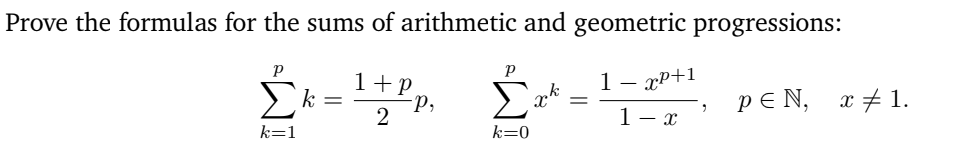 Solved Prove the formulas for the sums of arithmetic and | Chegg.com