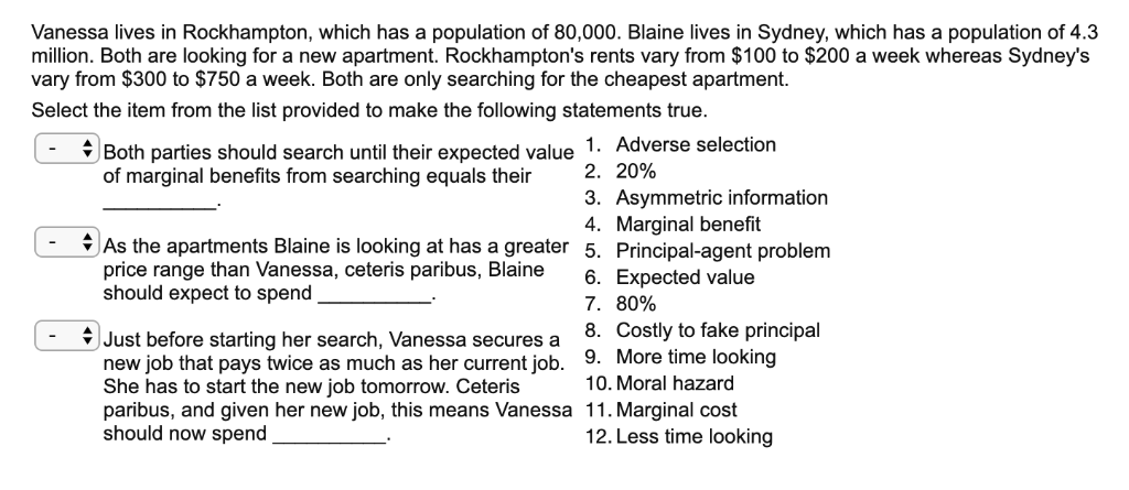 Solved Vanessa lives in Rockhampton, which has a population | Chegg.com