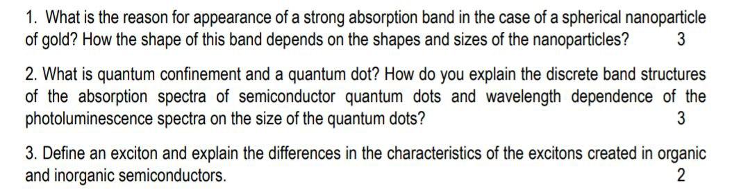 Solved 1. What is the reason for appearance of a strong | Chegg.com