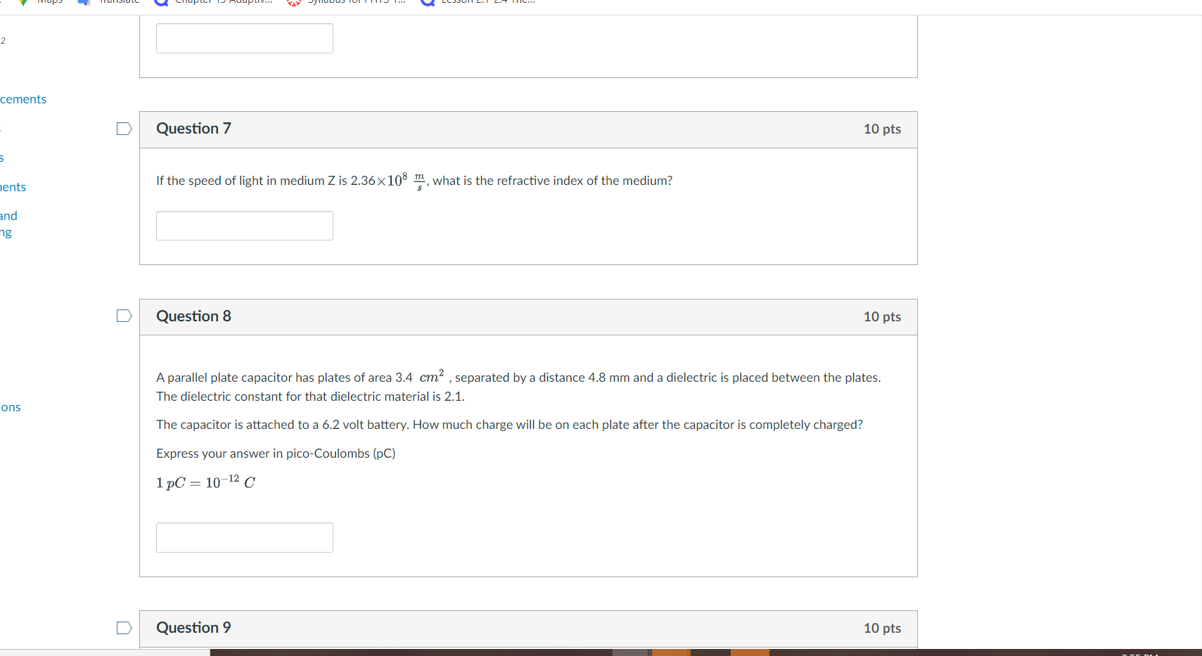 Solved 2 cements Question 7 10 pts 5 nents If the speed of | Chegg.com Solved 2 cements Question 7 10 pts 5 nents If the speed of | Chegg.com