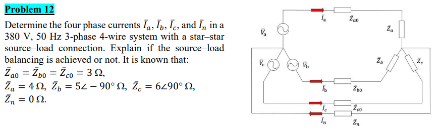 Solved Ζαο VA za Problem 12 Determine the four phase | Chegg.com