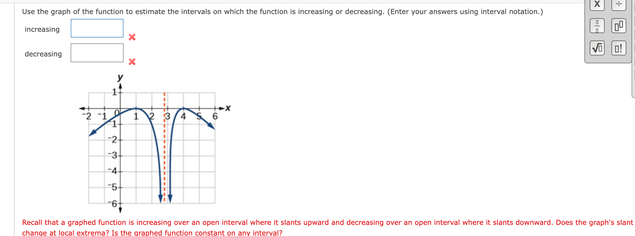 Solved Use the graph of the function to estimate the | Chegg.com