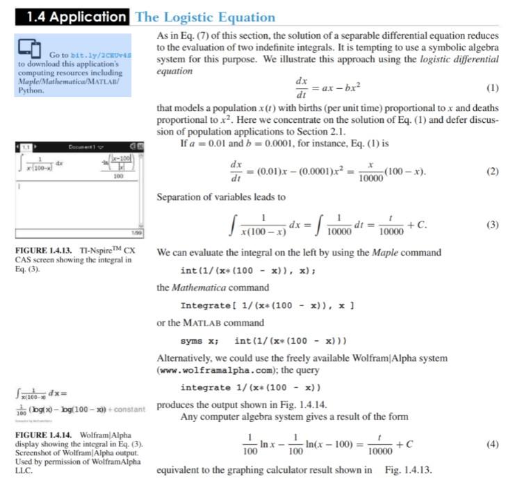 Instructions: Read the 1.4 Application in the | Chegg.com