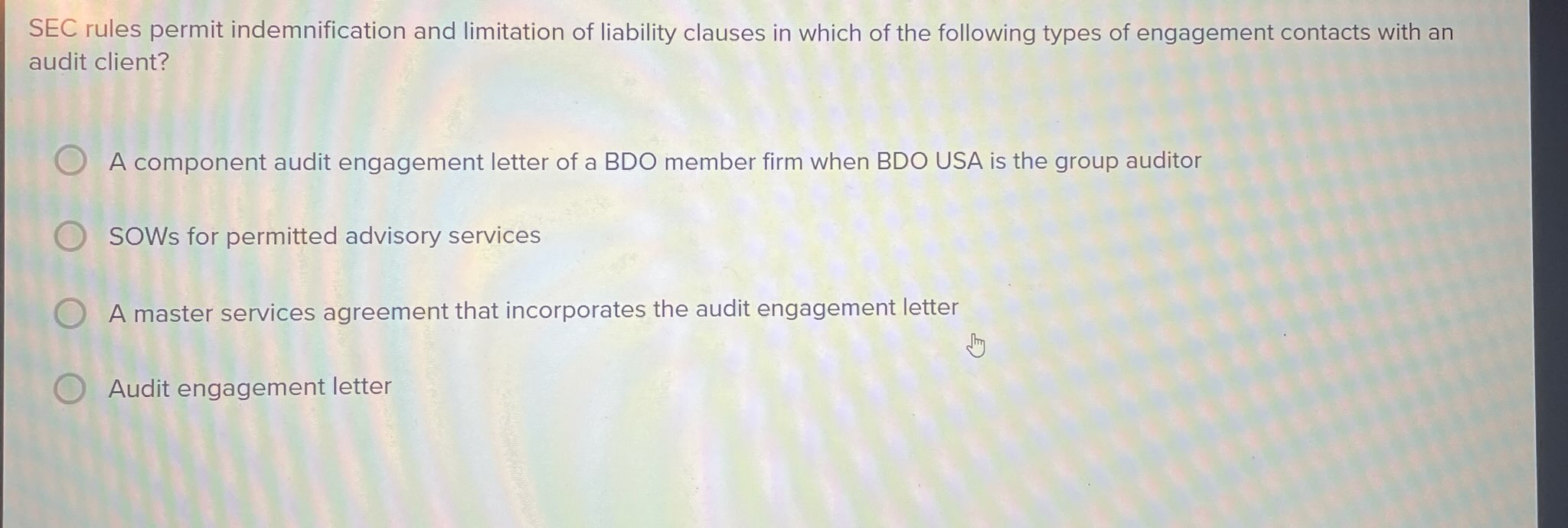 Solved SEC rules permit indemnification and limitation of | Chegg.com