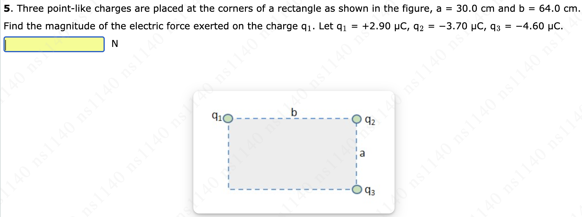 Solved 5. Three point-like charges are placed at the corners | Chegg.com