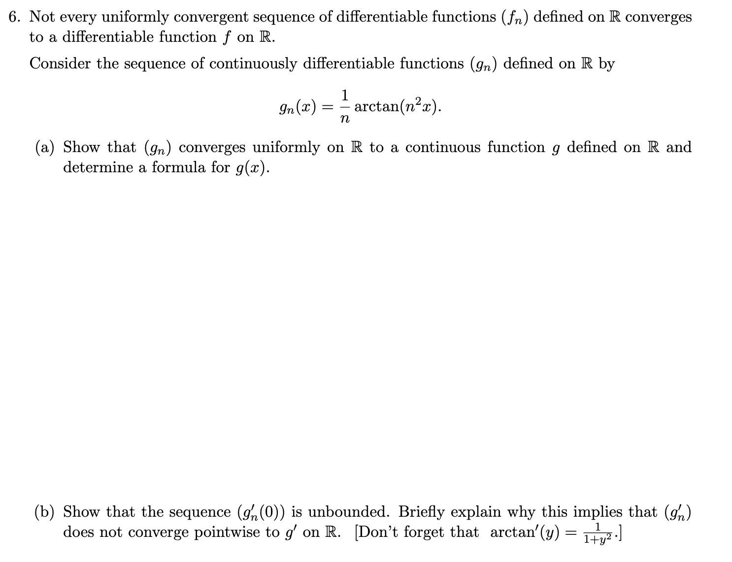 Solved Not every uniformly convergent sequence of | Chegg.com