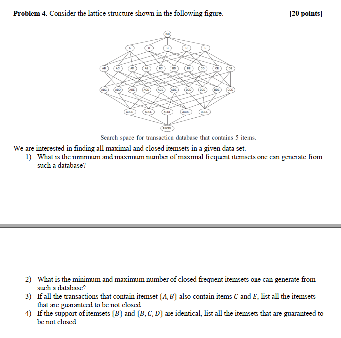 Problem 4. Consider the lattice structure shown in | Chegg.com