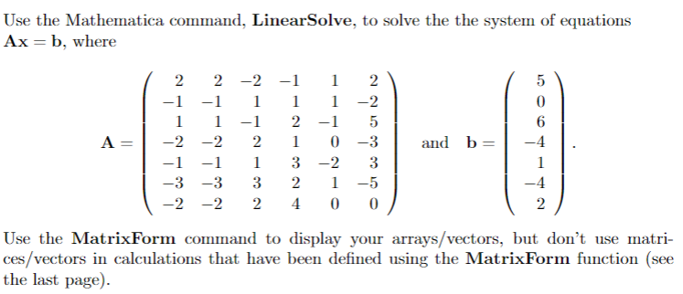 Solved Use The Transpose And Append Commands To Construct 8961