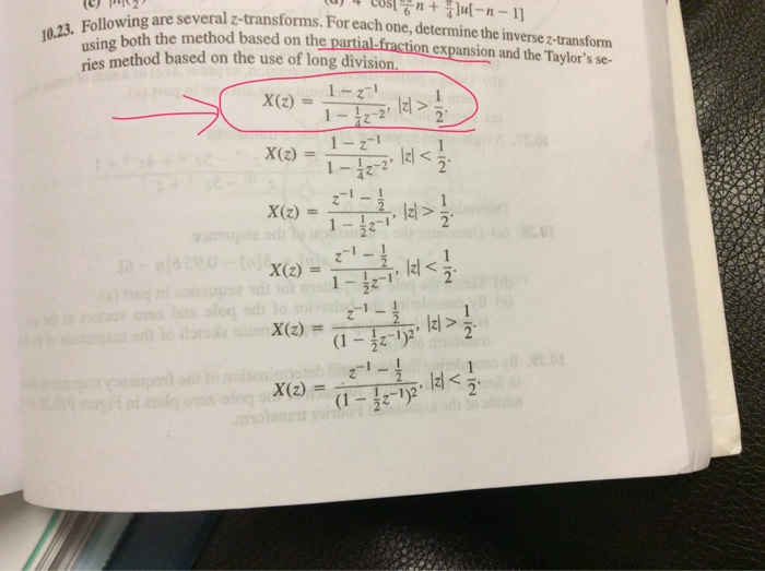 Solved Determine the inverse z-transform using partial | Chegg.com