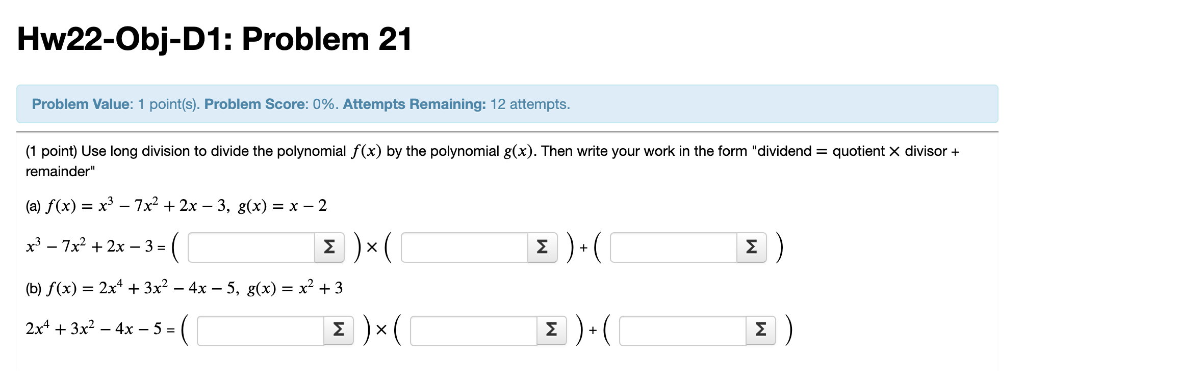 Solved Hw22-Obj-D1: Problem 21 Problem Value: 1 point(s). | Chegg.com