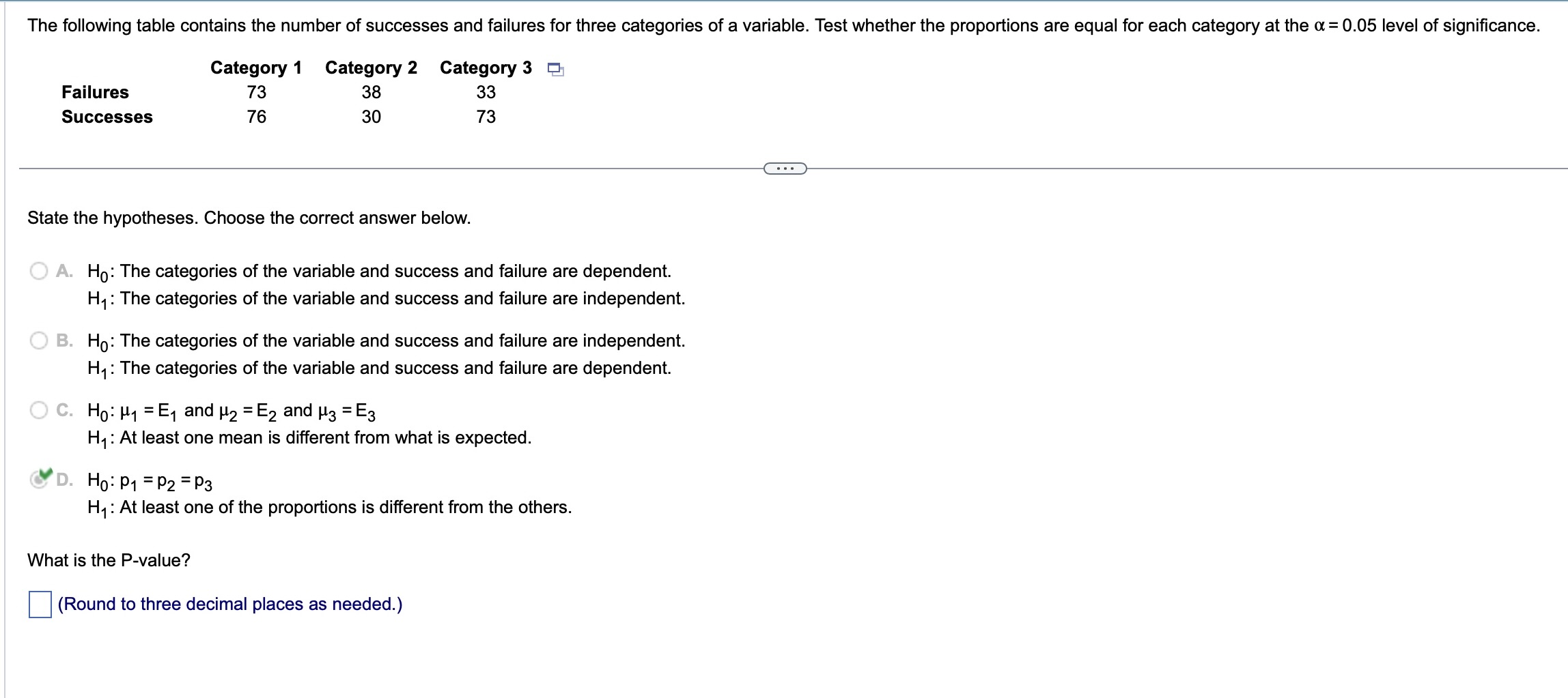 Solved PLEASE HELP! The following table contains the number | Chegg.com