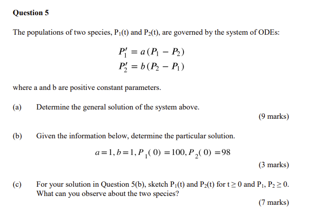 Solved Please show all working solutions/steps for my | Chegg.com