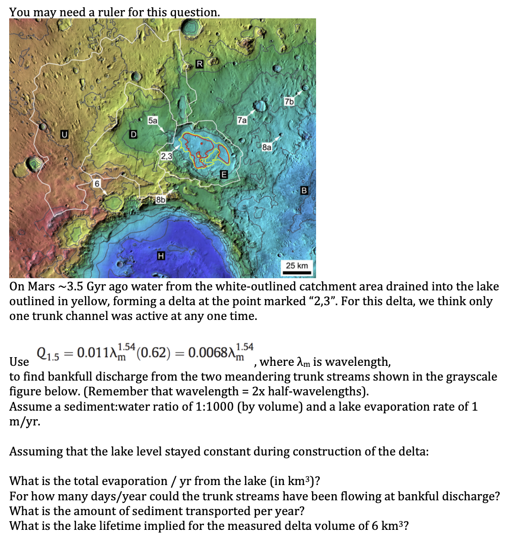 Solved You mav need a ruler for this auestion. Un Mars 3.b | Chegg.com