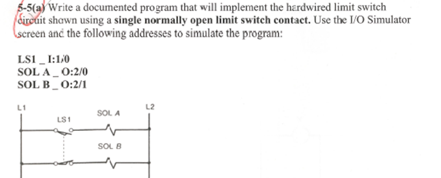 Solved 5-5(a) Write a documented program that will implement | Chegg.com