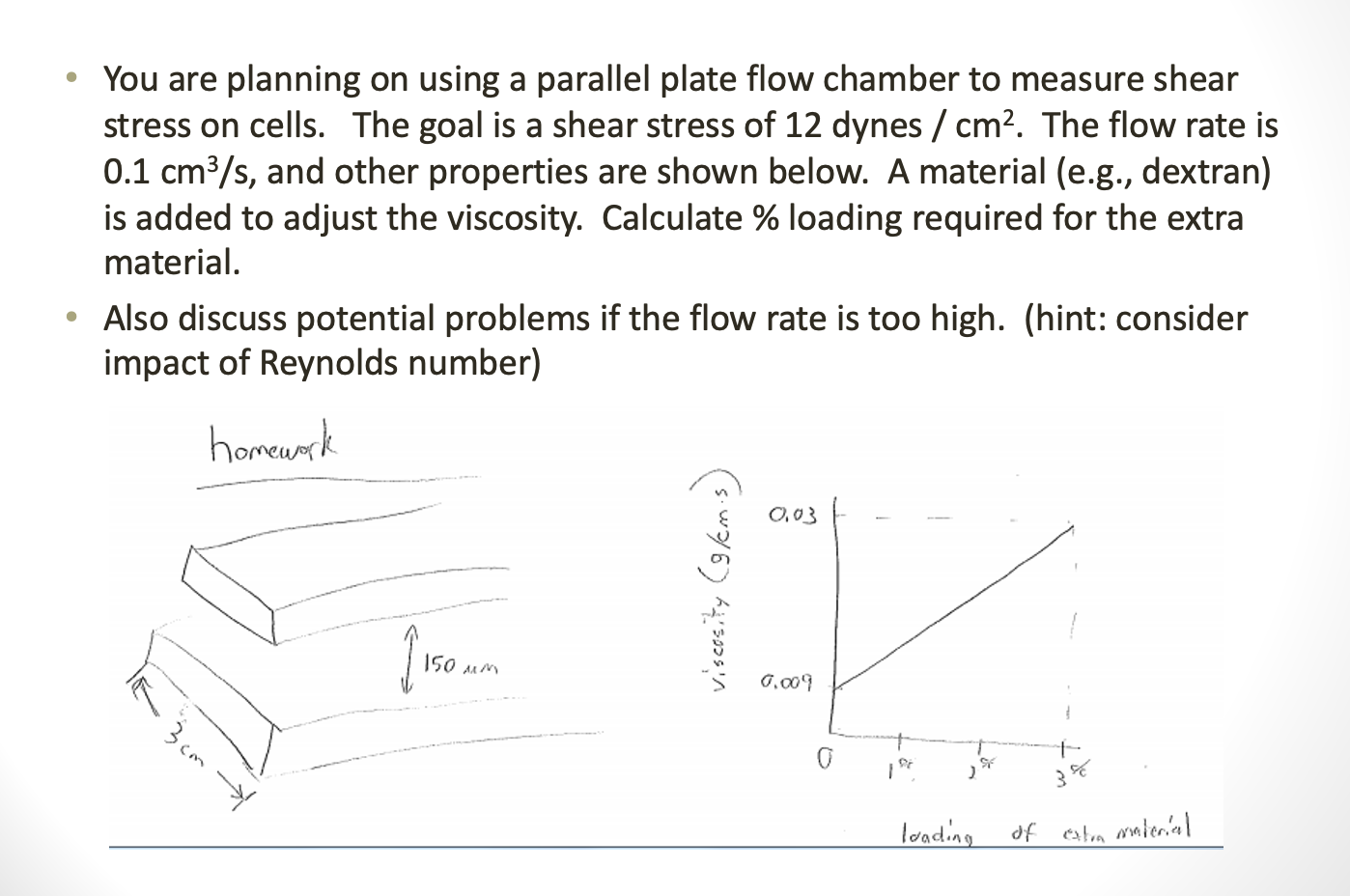 You are planning on using a parallel plate flow | Chegg.com