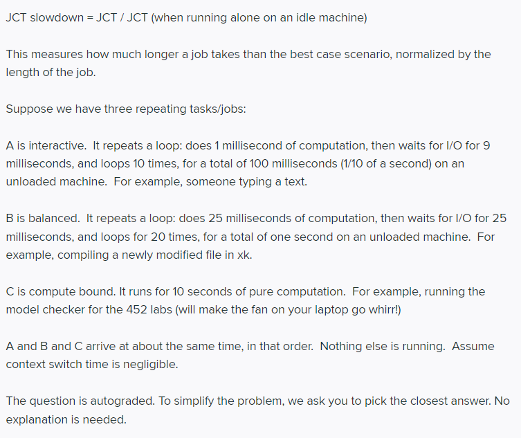 Solved Q1 Scheduling Algorithms 12 Points As We Explained In