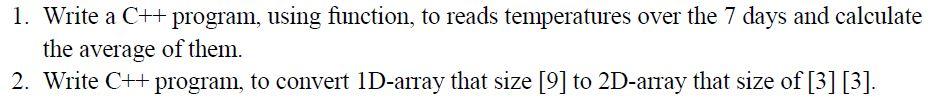 1. Write a C++ program, using function, to reads | Chegg.com