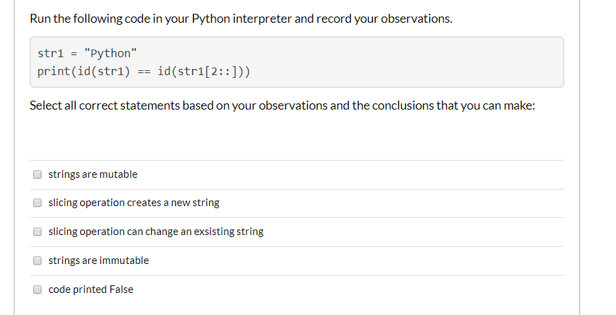 Solved Run the following code in your Python interpreter and | Chegg.com