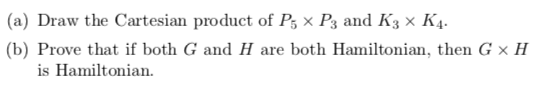 Solved Define the Cartesian product of two graphs G = (V., | Chegg.com