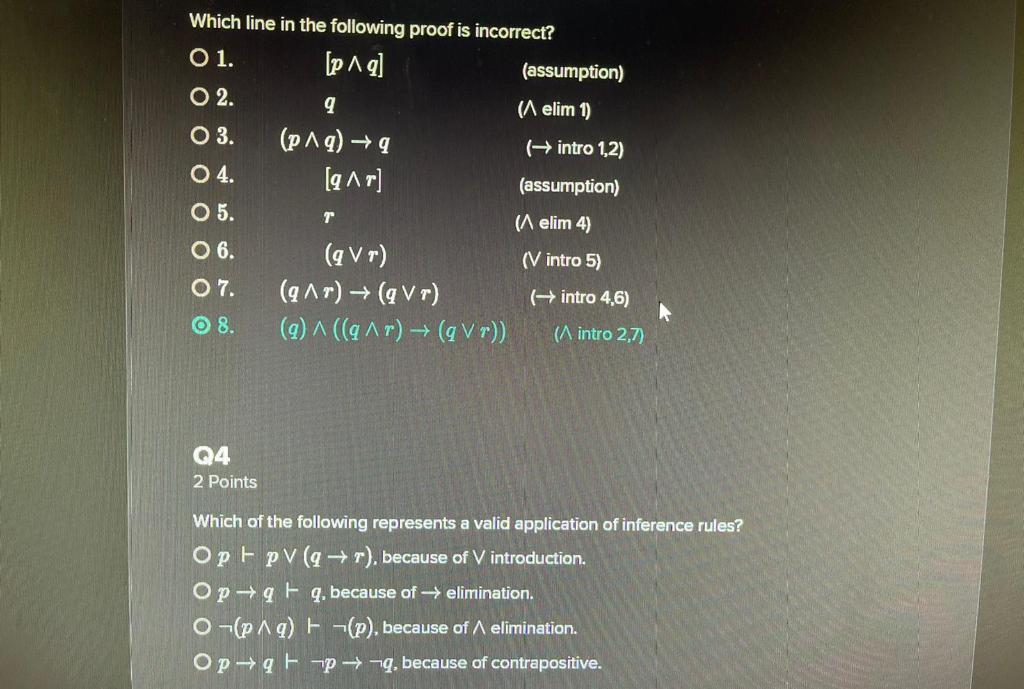 Solved Which line in the following proof is incorrect? 01. | Chegg.com