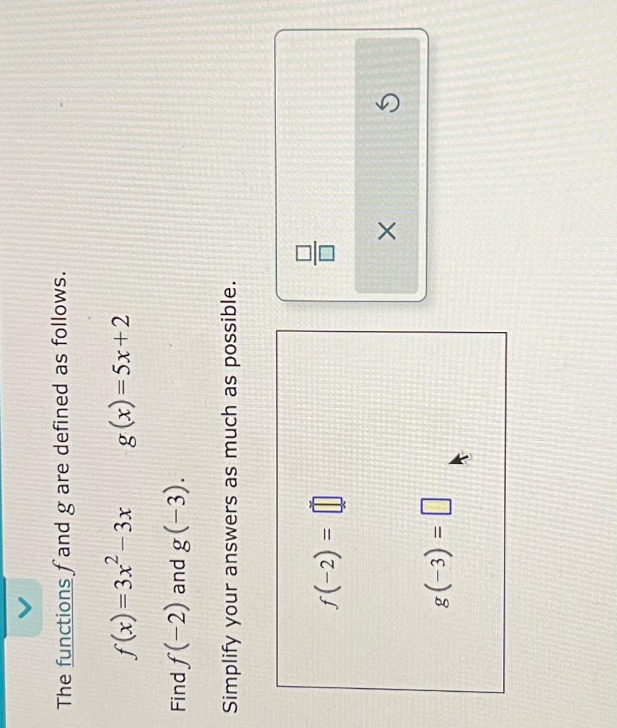 Solved The functions f and g are defined as follows. | Chegg.com