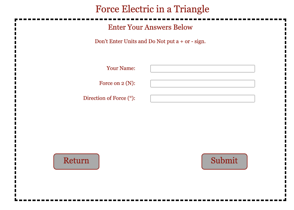 Solved Force Electric in a Triangle Calculate the net Force | Chegg.com