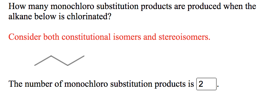 Solved How many monochloro substitution products are | Chegg.com