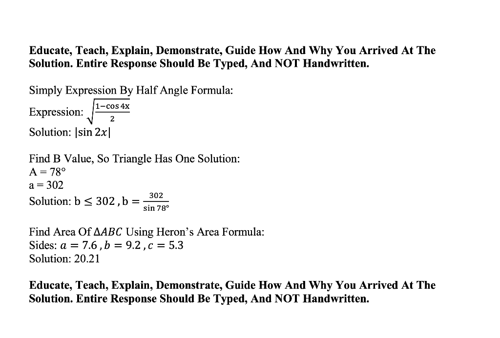 Solved Educate, Teach, Explain, Demonstrate, Guide How And | Chegg.com