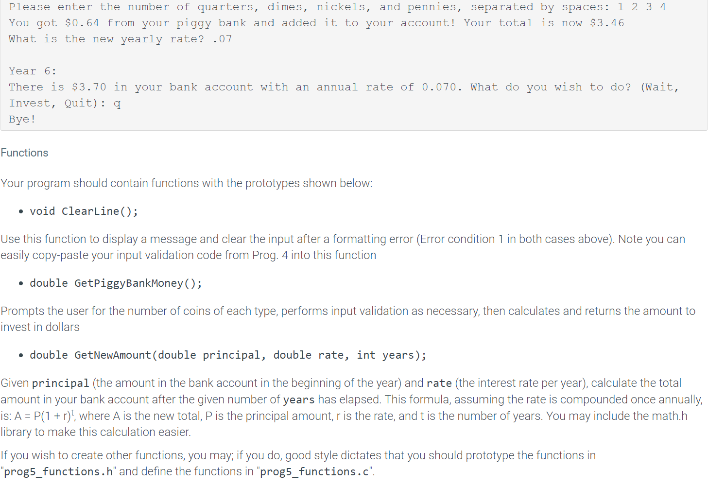 In this program, you will design a simple user | Chegg.com