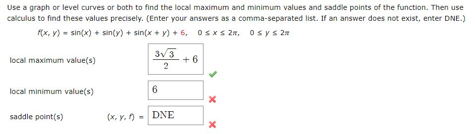 Solved Use a graph or level curves or both to find the local | Chegg.com