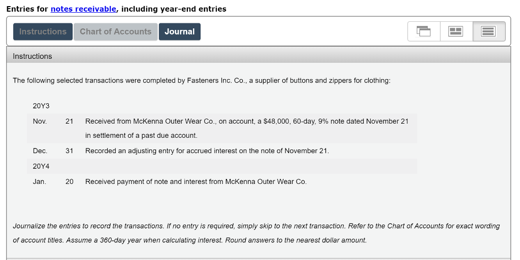 Solved Entries for notes receivable, including year-end | Chegg.com
