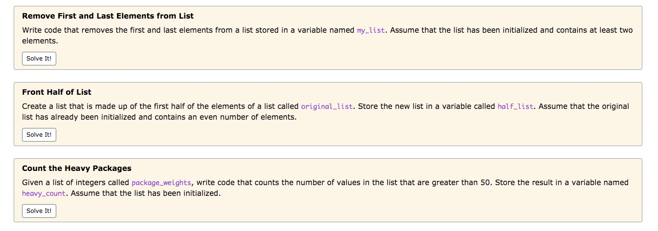 Solved Remove First and Last Elements from List Write code | Chegg.com