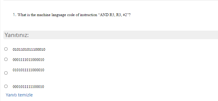 Solved 1. What is the machine language code of instruction | Chegg.com
