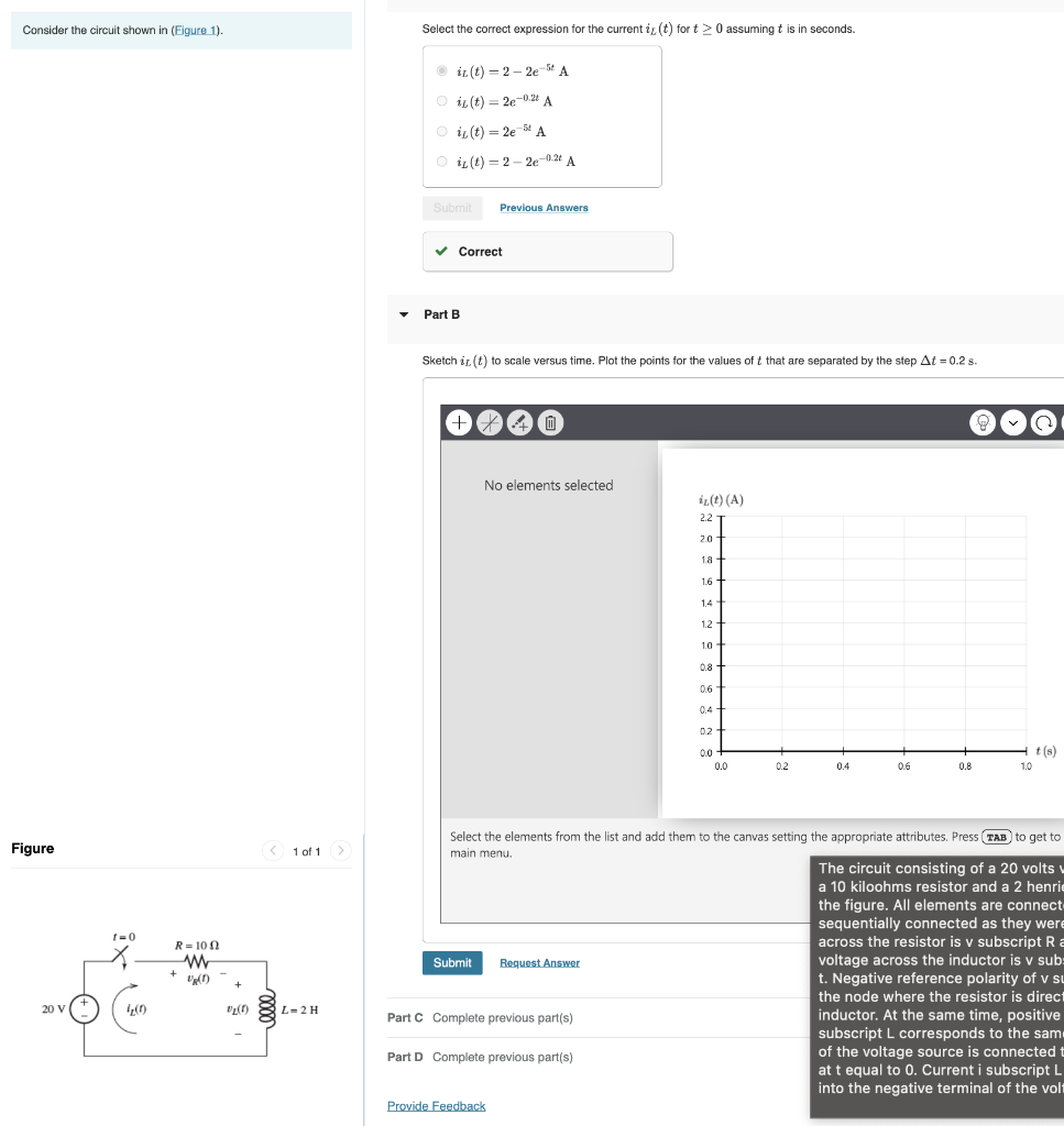 Solved Consider the circuit shown in (Eigure 1). Select the | Chegg.com